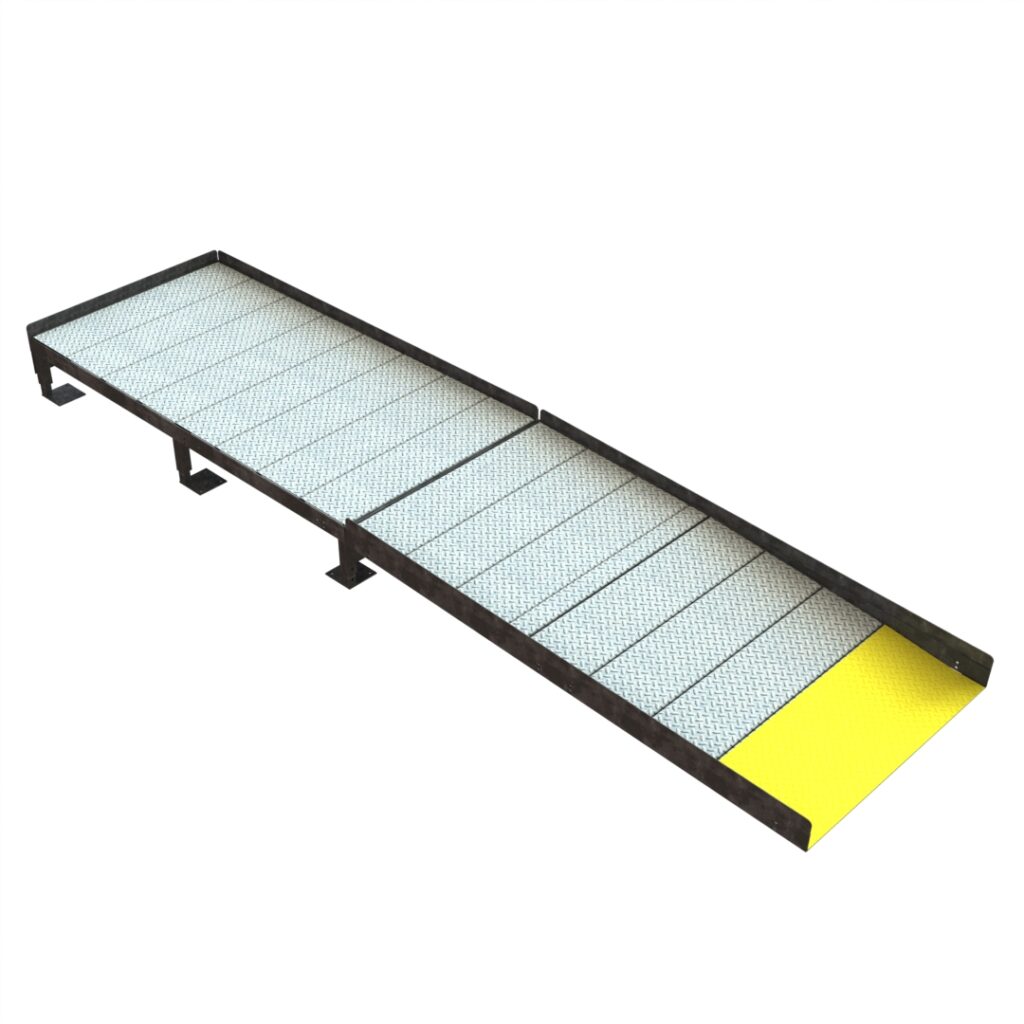 Rampe d'accès modulaire pour 11.25cm de franchissement - PMR EQUIPEMENT
